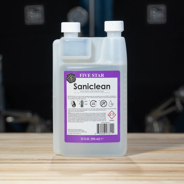 Saniclean Low-Foaming Anionic Acid | Five Star Chemicals - Ss Brewtech